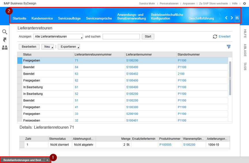 SAP Business ByDesign – Nicht angezeigte Work Center wiederfinden